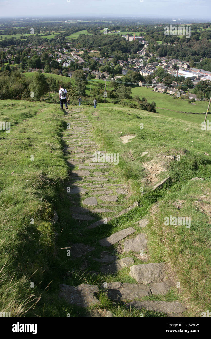 Public footpath gritstone trail hi-res stock photography and images - Alamy