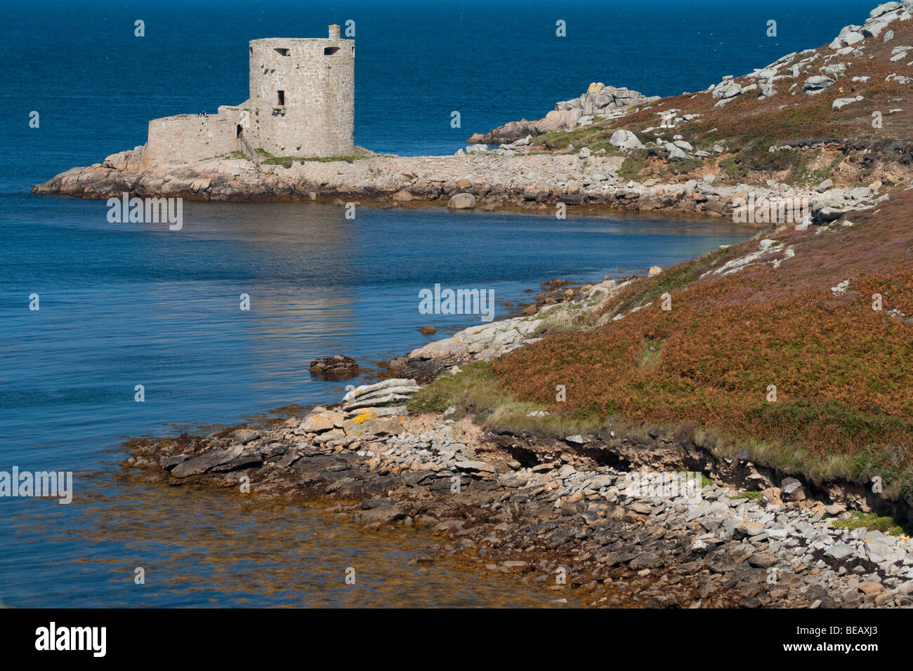 Cromwell’s Castle, Tresco, Isles of Scilly Stock Photo - Alamy
