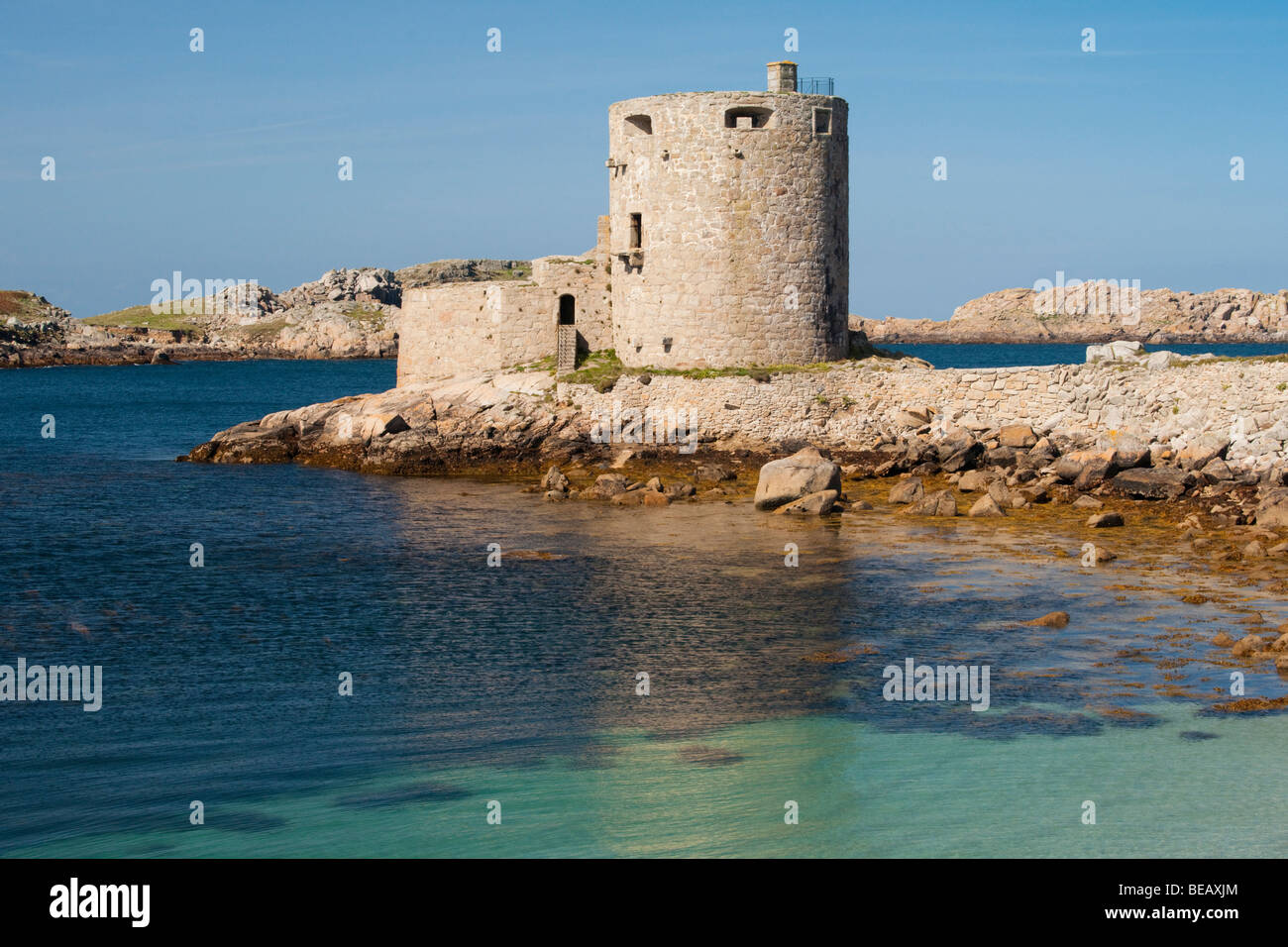 Cromwell’s Castle, Tresco, Isles of Scilly Stock Photo - Alamy