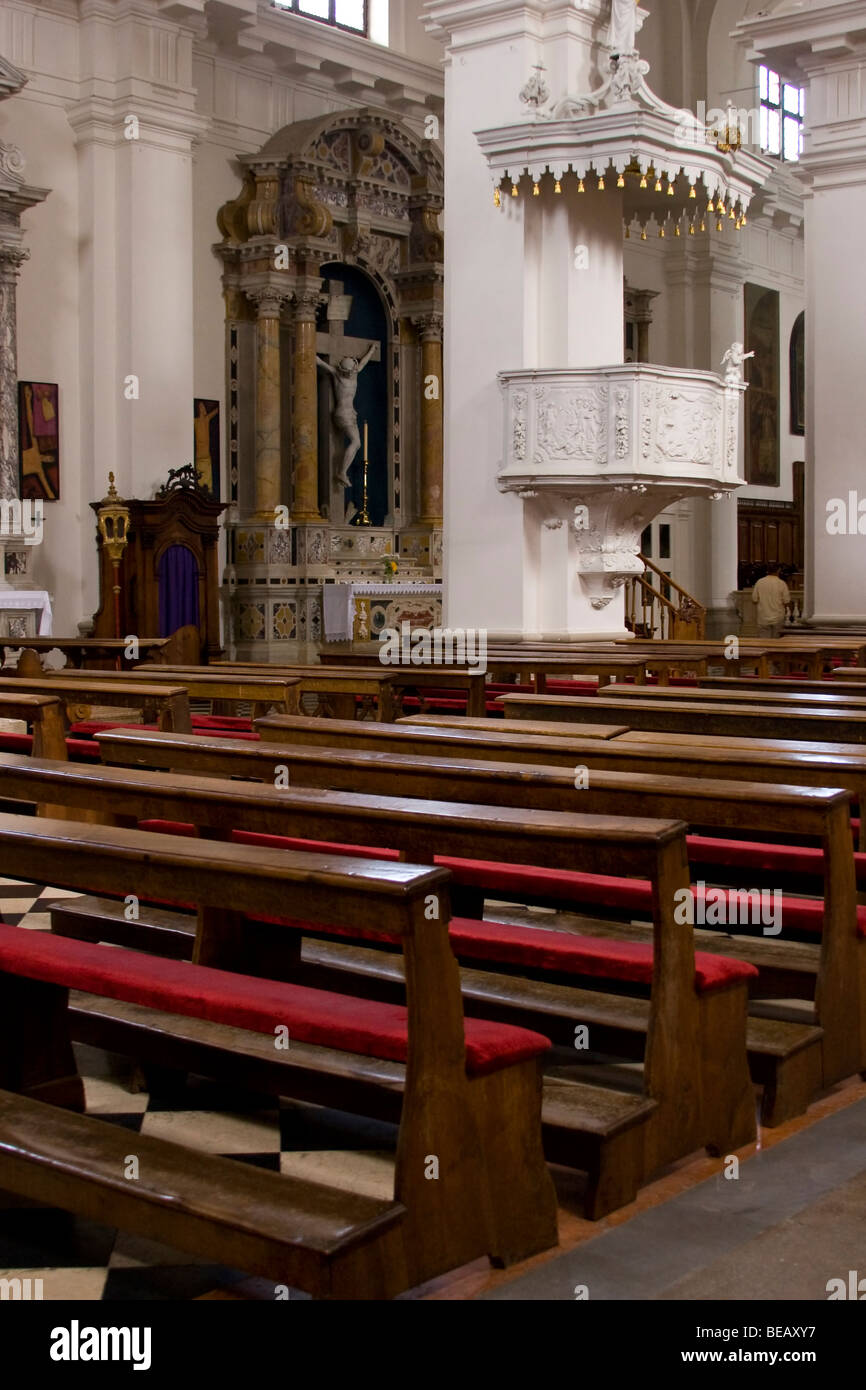 Koper Slovenia Cathedral of Mary's Assumption Interior Stock Photo - Alamy