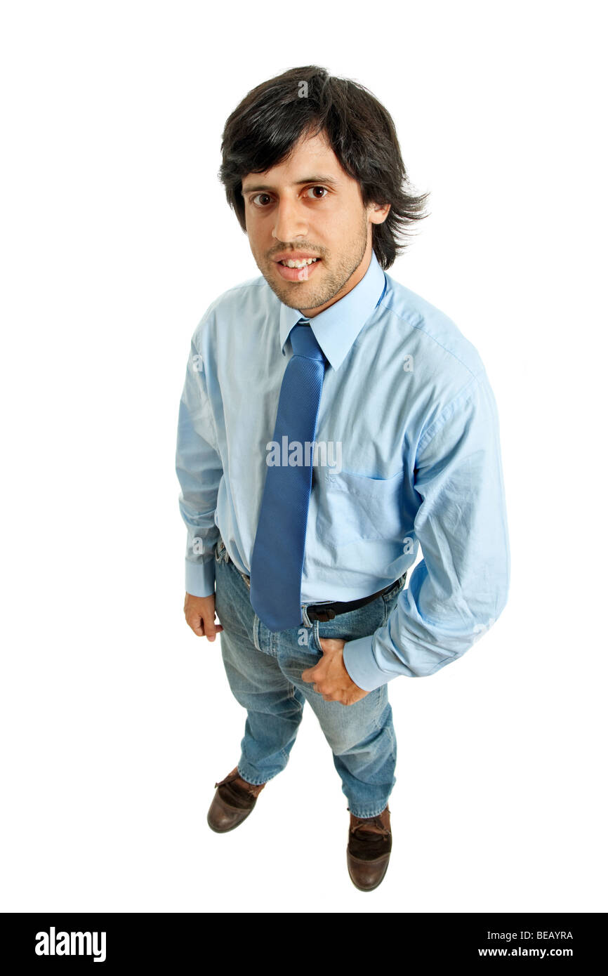 young business man full body isolated on white background Stock Photo ...