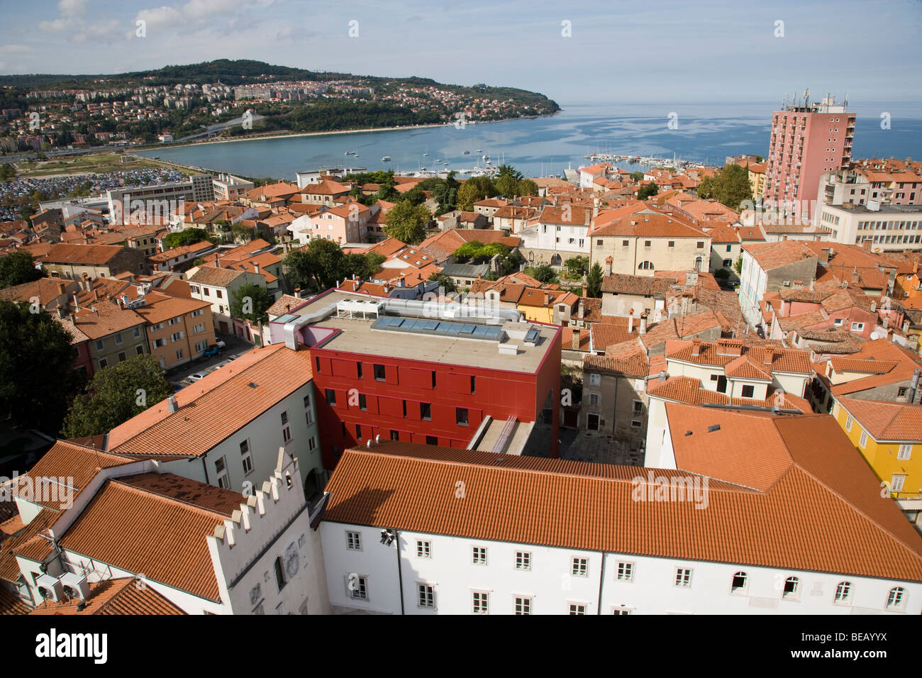 Koper Slovenia Aerial View From Bell Tower Stock Photo - Alamy