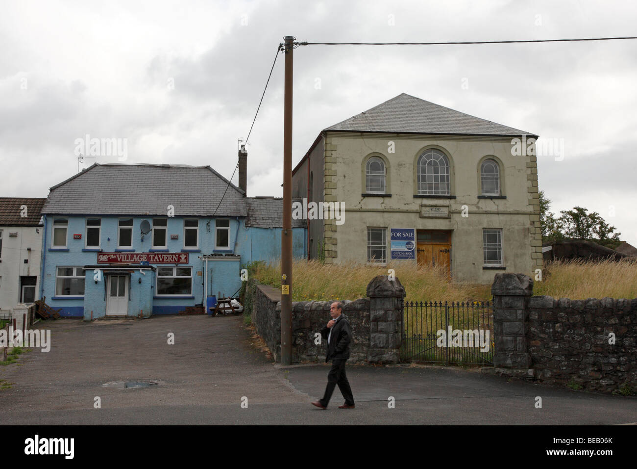Nebo Chapel, Hirwaun, Wales, UK Stock Photo - Alamy