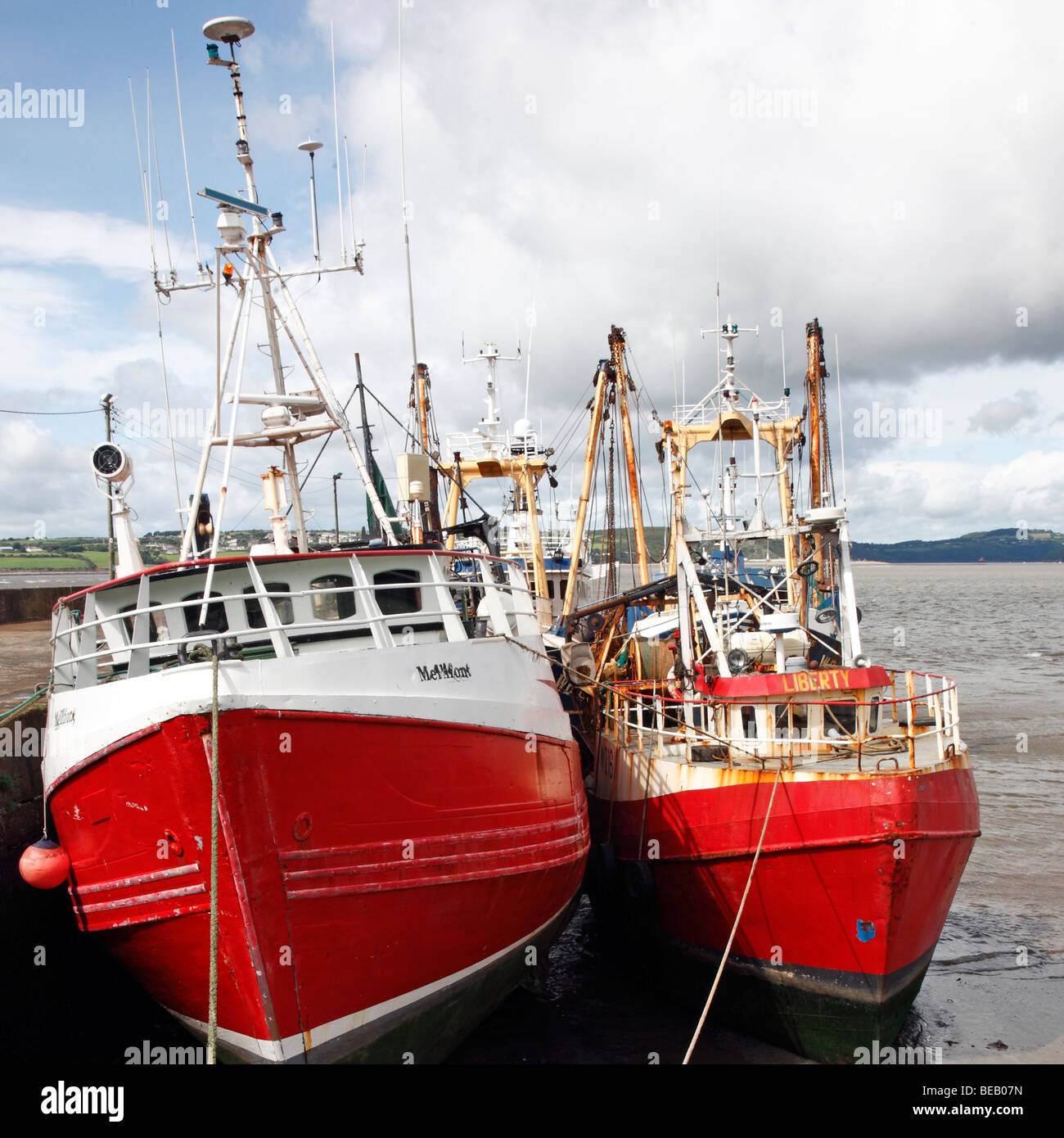 Fishing Boats, Duncannon, Ireland Stock Photo - Alamy