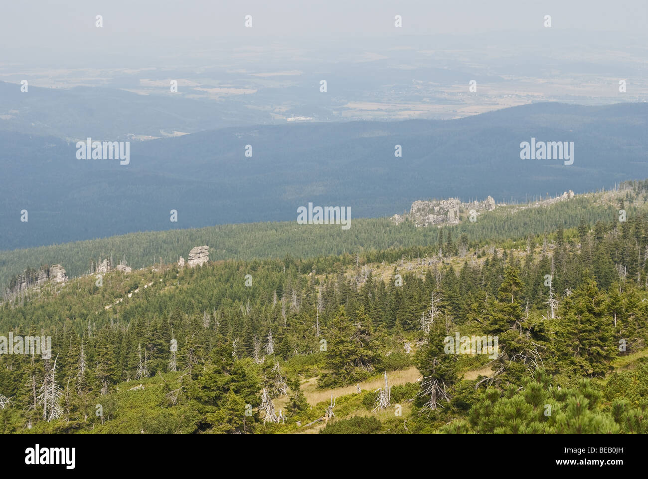 mountain panoramic view in Poland Stock Photo - Alamy