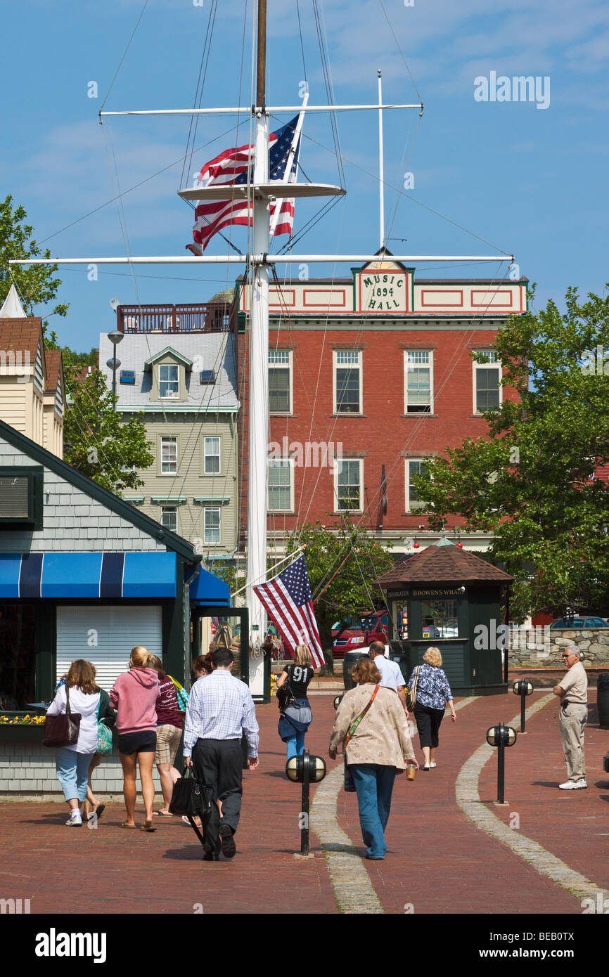 Bowen's Wharf est. in 1760 now a busy waterfront retail & tourist ...