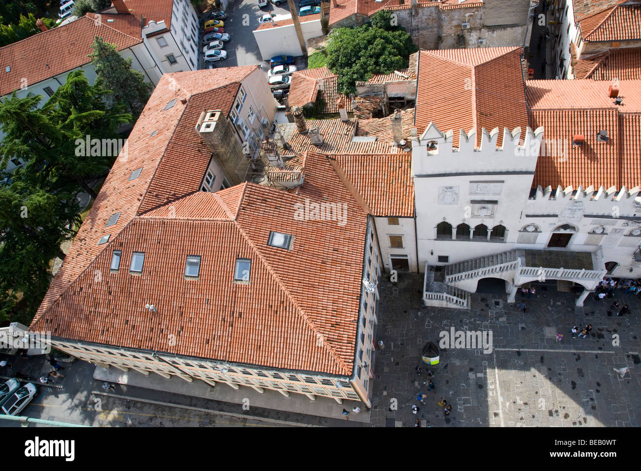 Koper Slovenia Aerial View From Bell Tower Stock Photo - Alamy Koper Slovenia Aerial View From Bell Tower Stock Photo - Alamy