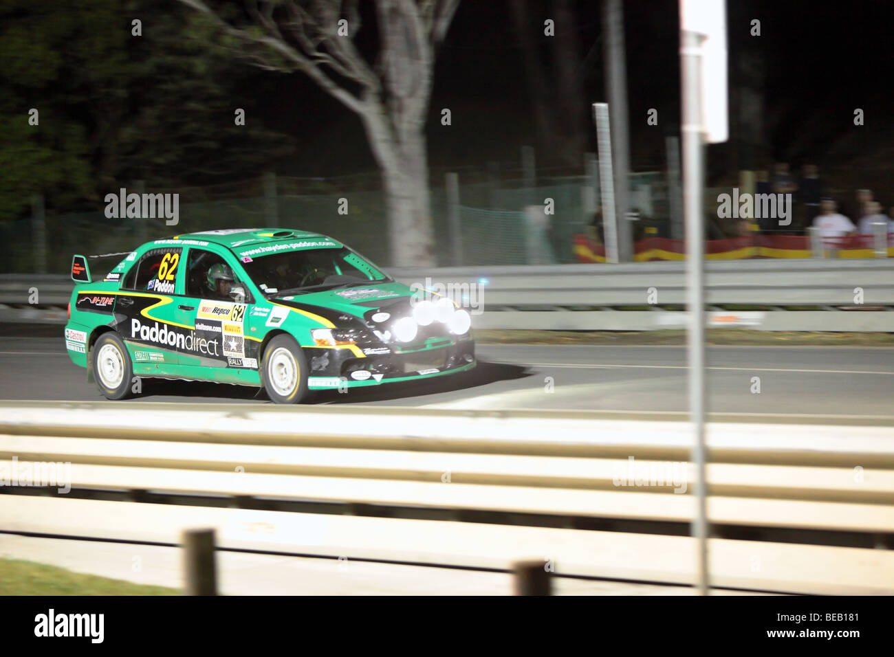 Rally car night lights hi-res stock photography and images - Alamy