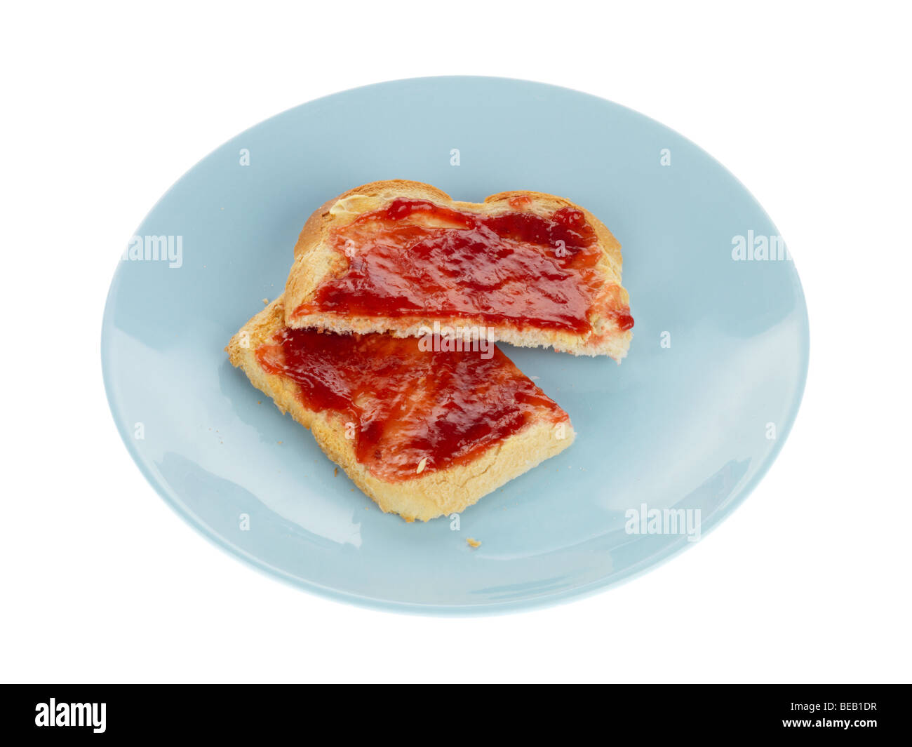 Strawberry Jam on Toast Stock Photo - Alamy