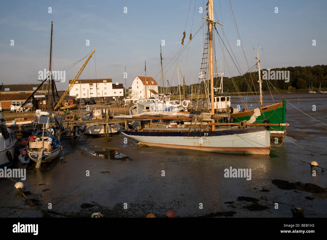 Boats on River Deben, Woodbridge, Suffolk, England Stock Photo - Alamy