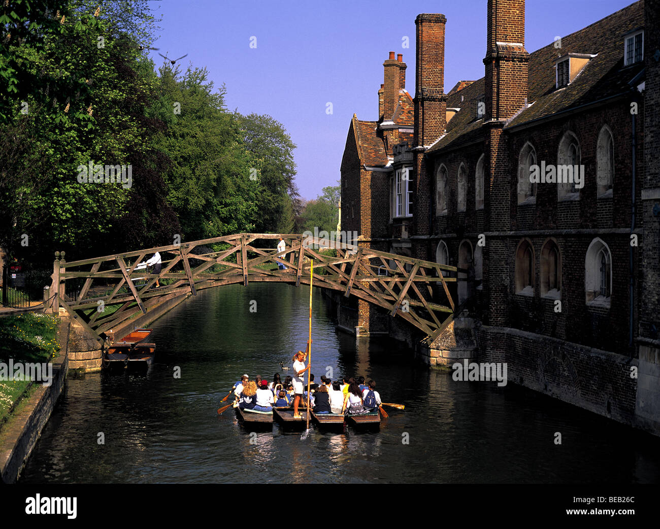 The Mathematical Bridge Cambridge England UK Stock Photo - Alamy