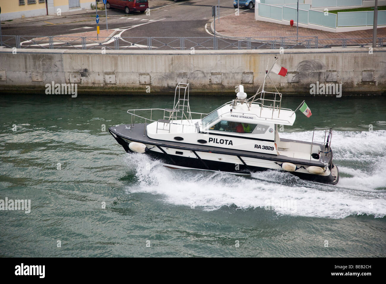 Ravenna Italy Pilot Boat Stock Photo - Alamy