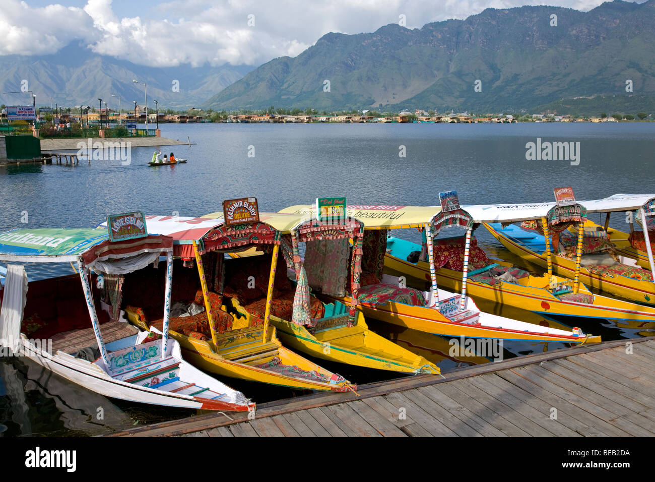 Traditional water taxis (shikaras). Dal Lake. Srinagar. Kashmir. India ... Traditional water taxis (shikaras). Dal Lake. Srinagar. Kashmir. India ...