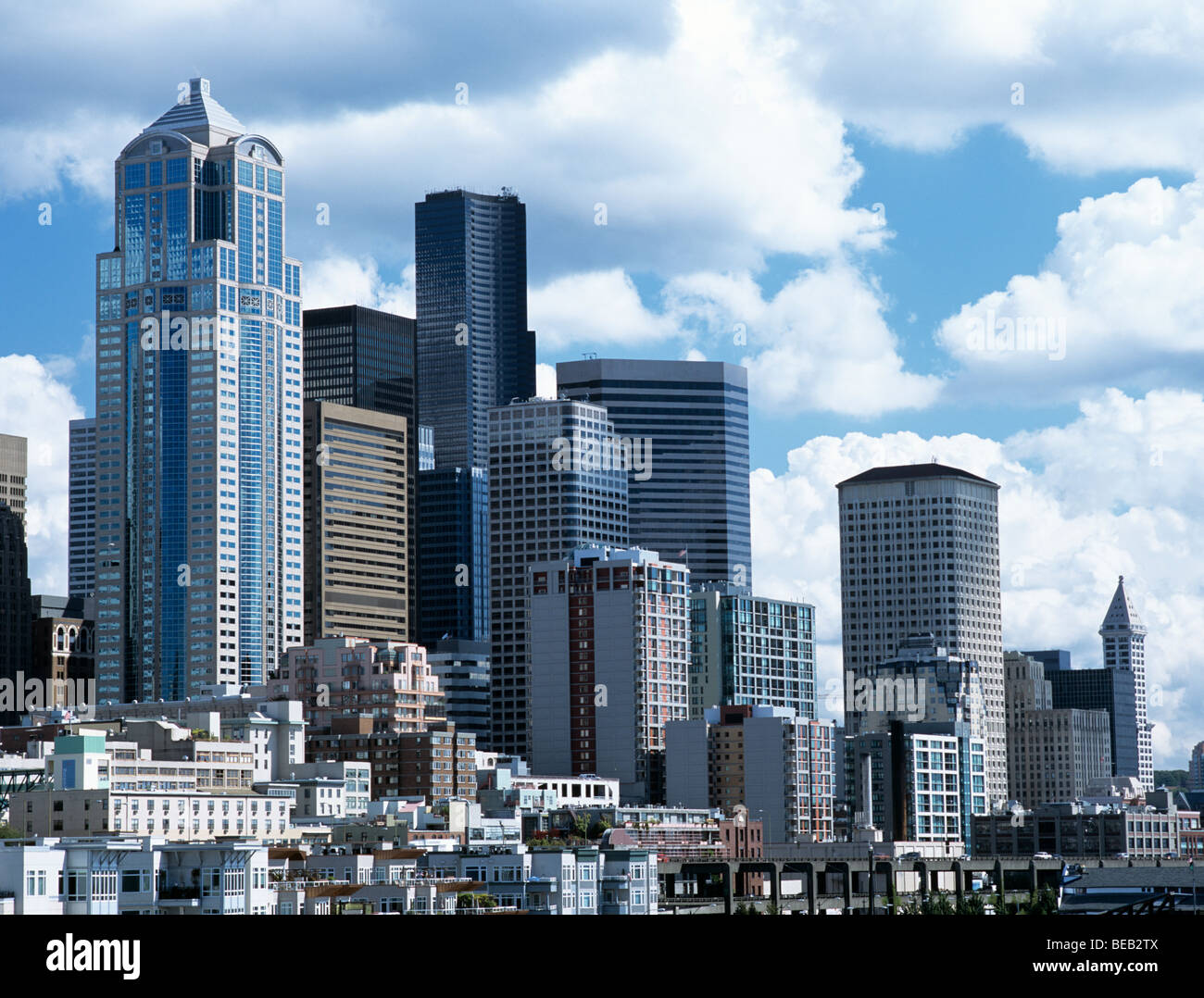 Seattle, Washington State, USA. DOWNTOWN SEATTLE city skyline in ...