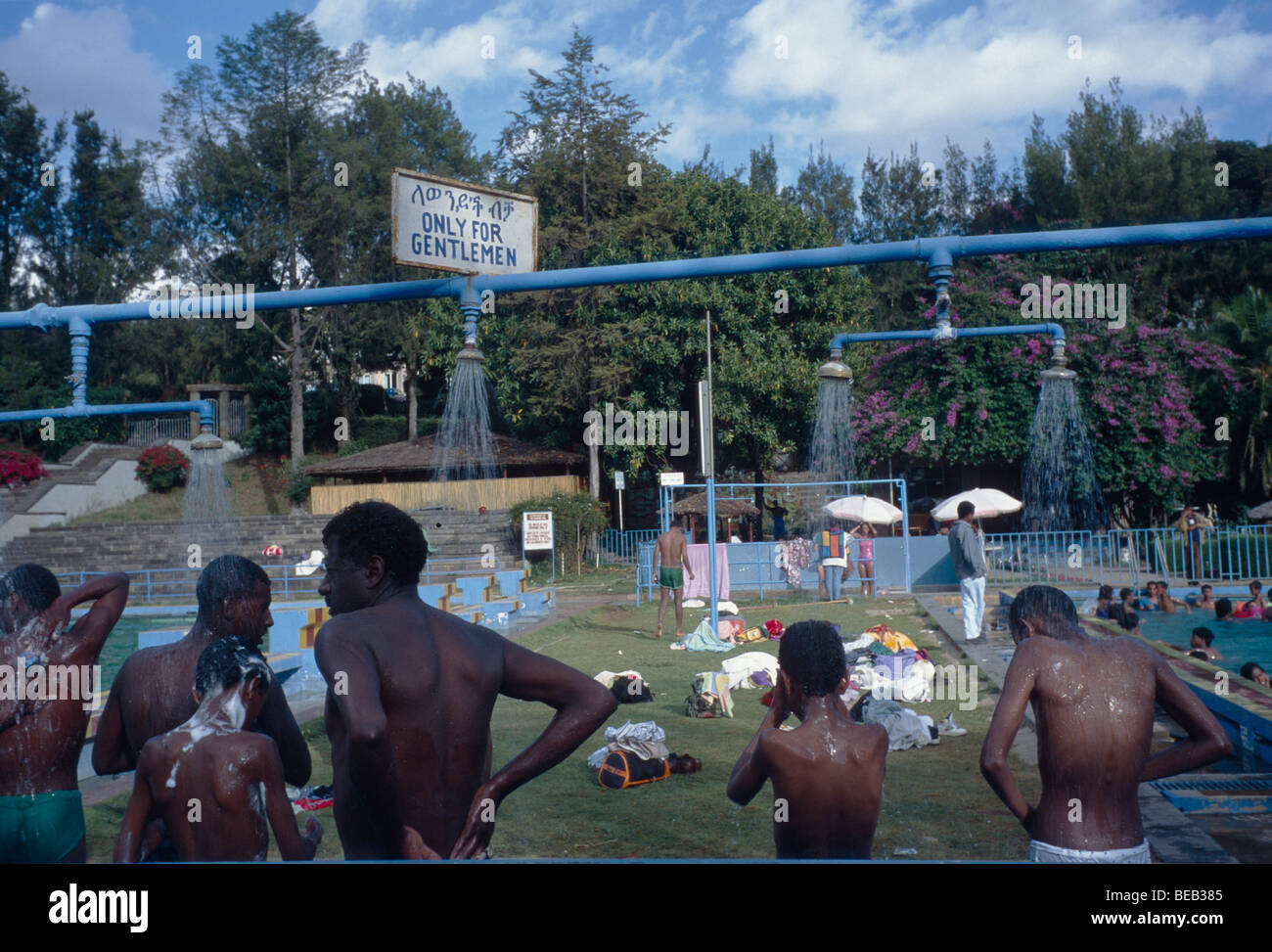 Communal shower hi-res stock photography and images - Alamy