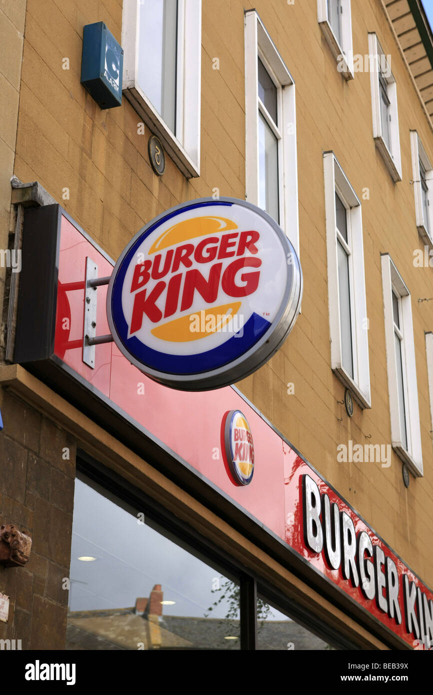 Burger King Fast-food Restaurant and sign Stock Photo - Alamy