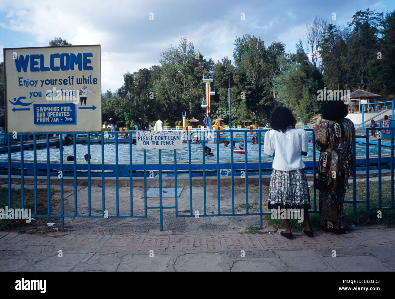 Swimming pool at the Ghion Hotel (public Access) Addis Ababba Ethiopia ...
