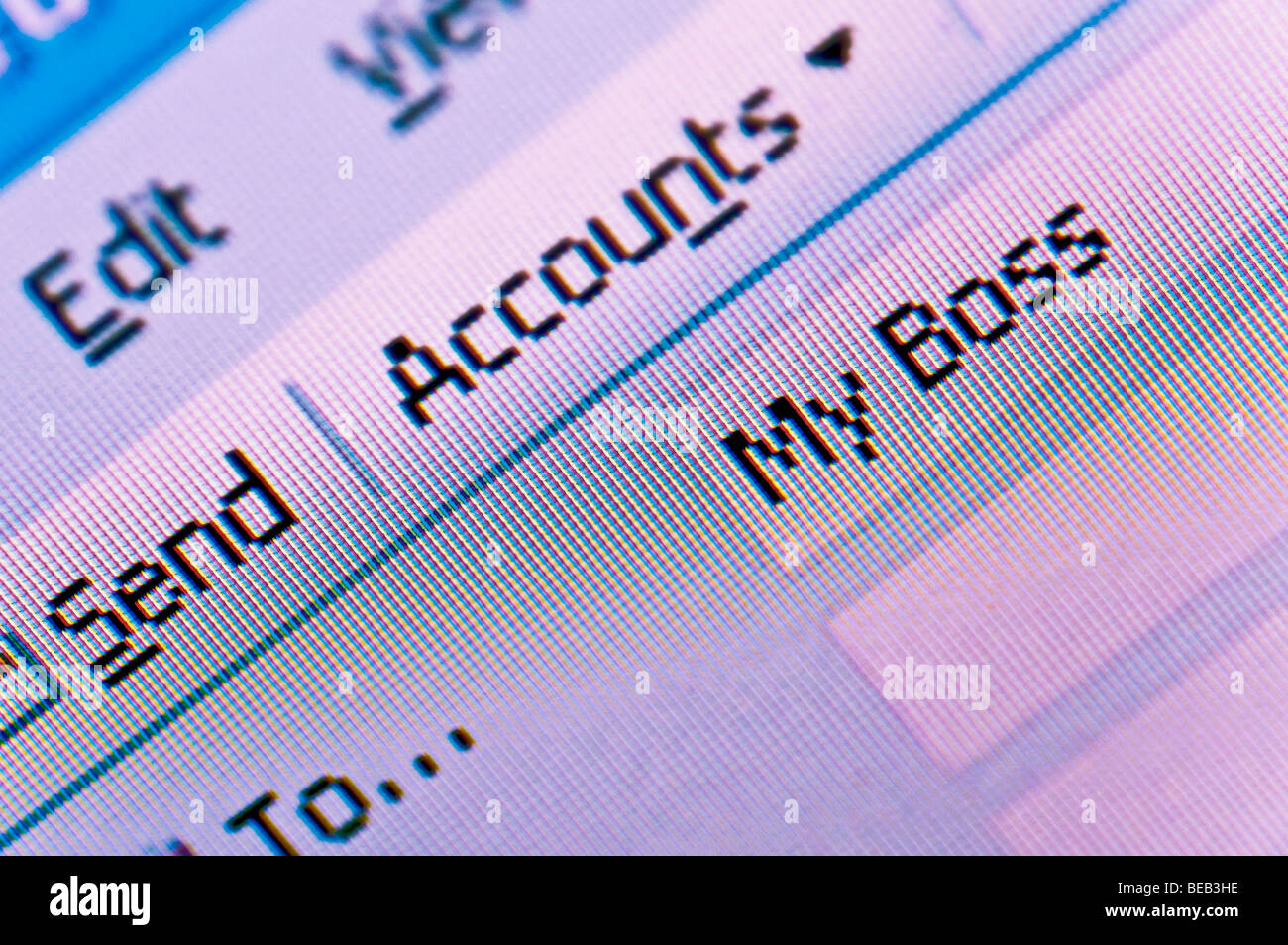 Close-up of computer monitor Stock Photo - Alamy