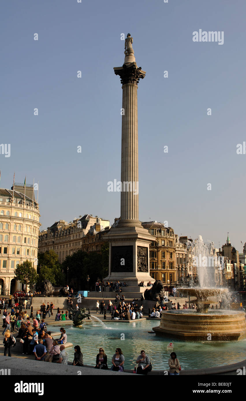Nelson`s Column, Trafalgar Square, London, England, UK Stock Photo - Alamy