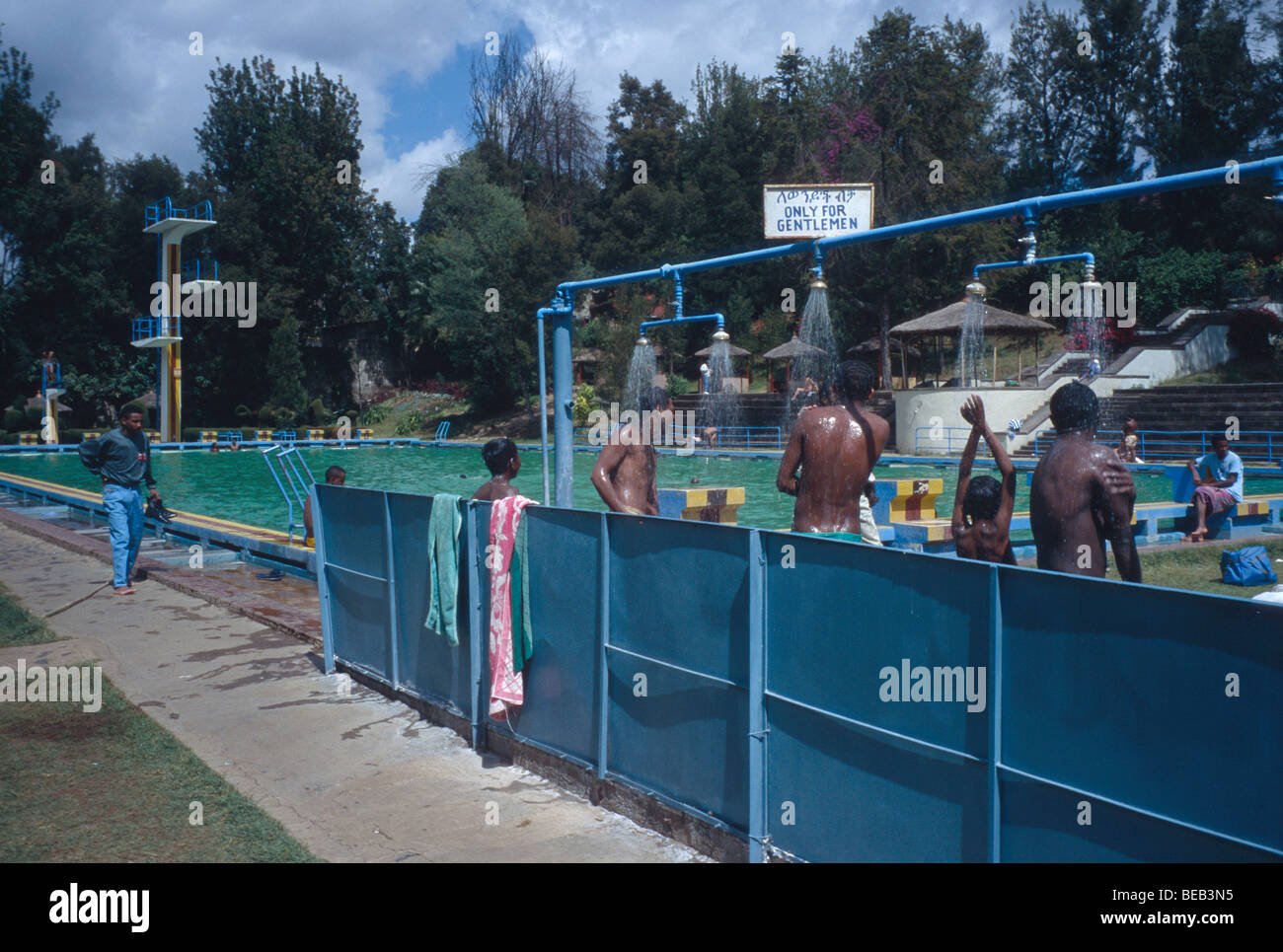Communal shower hi-res stock photography and images - Alamy