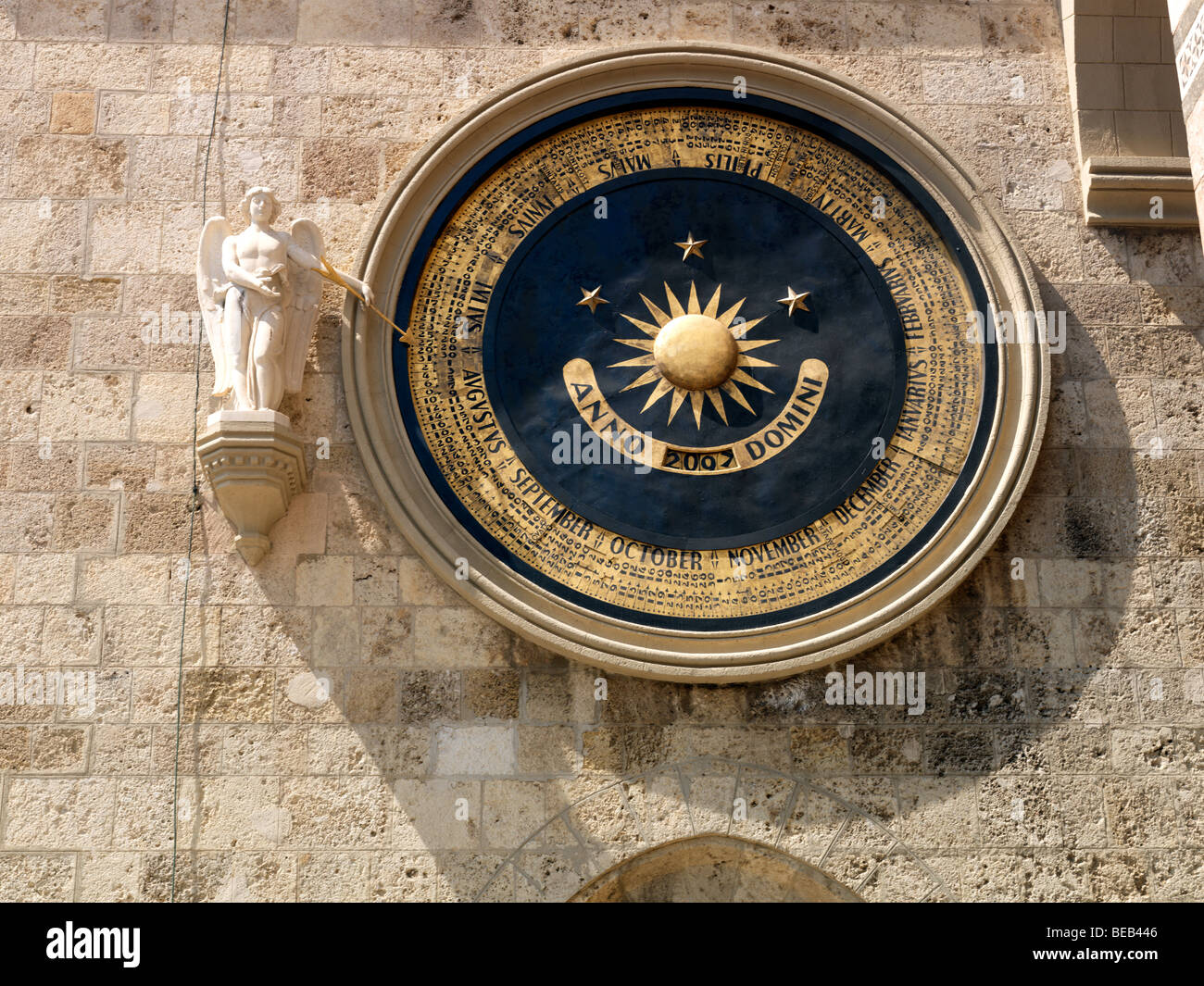 Perpetual Calender Astronomical Clock Campanile Duomo Messina Sicily ...
