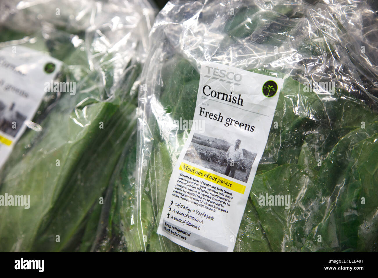 Cornish fresh greens Stock Photo - Alamy