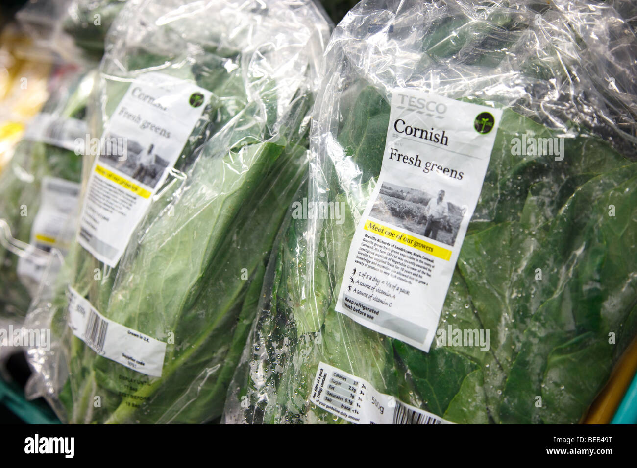 Cornish fresh greens Stock Photo - Alamy