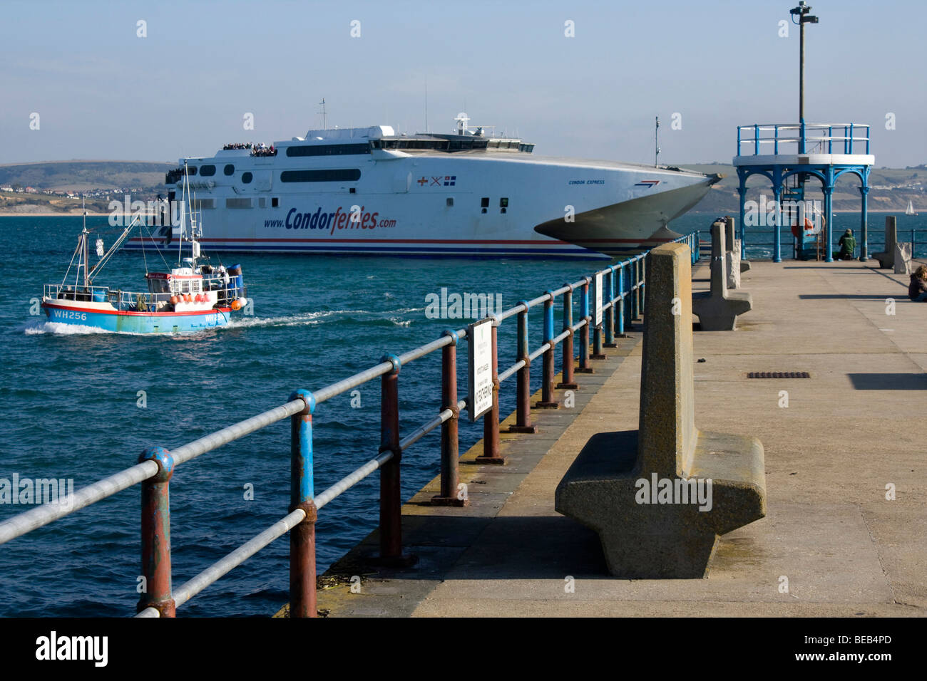 condor ferries guernsey weymouth dorset england uk gb Stock Photo - Alamy