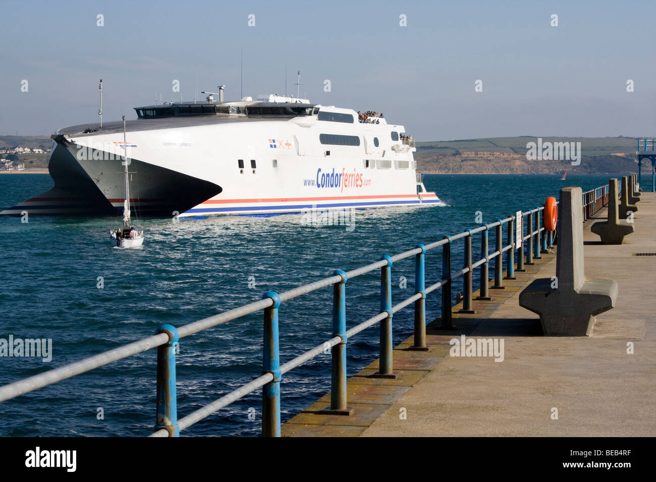 condor ferry guernsey weymouth dorset england uk gb Stock Photo - Alamy
