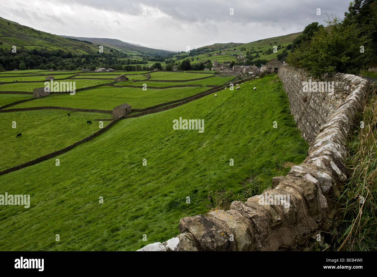 Gunnerside Swaledale Yorkshire Stock Photo - Alamy