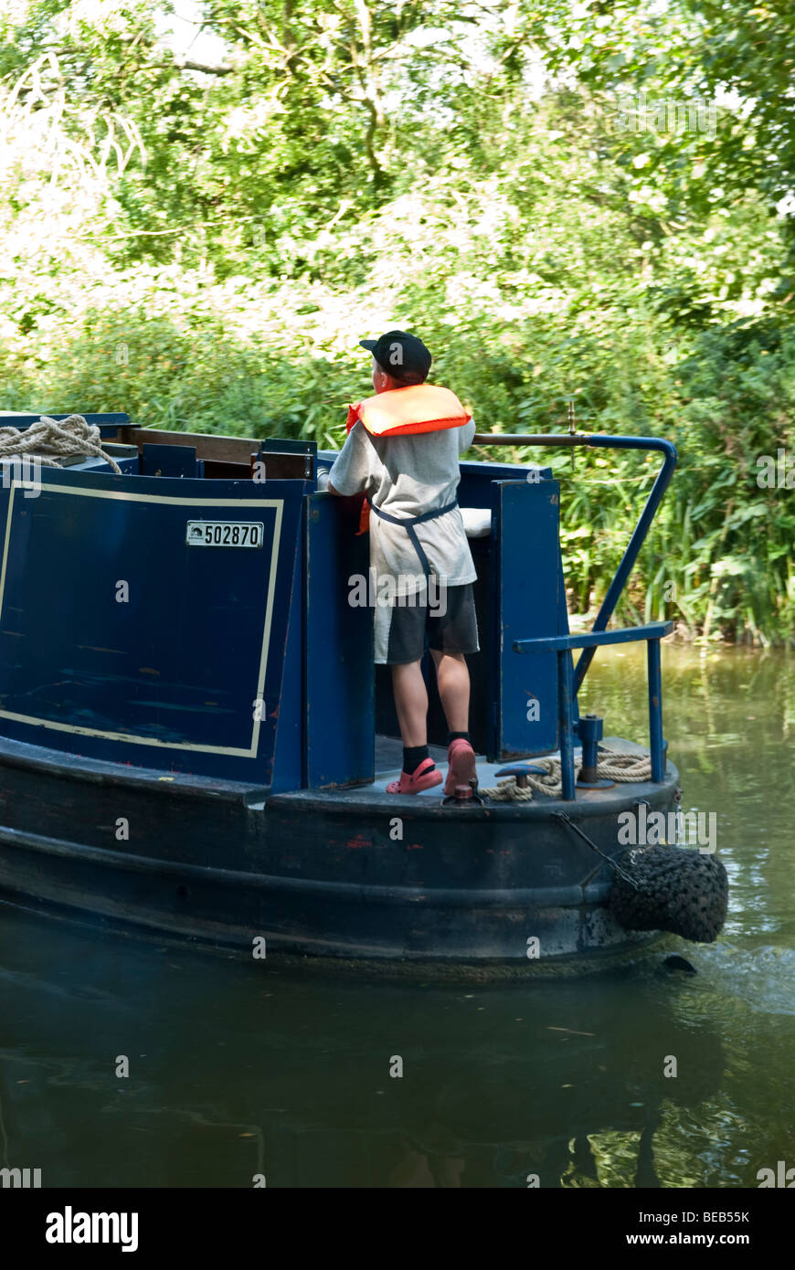 Child by canal hi-res stock photography and images - Alamy