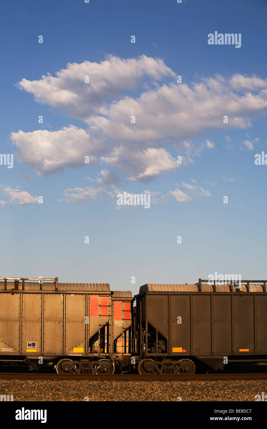 Freight train on railroad tracks, California State Route 1, California ...