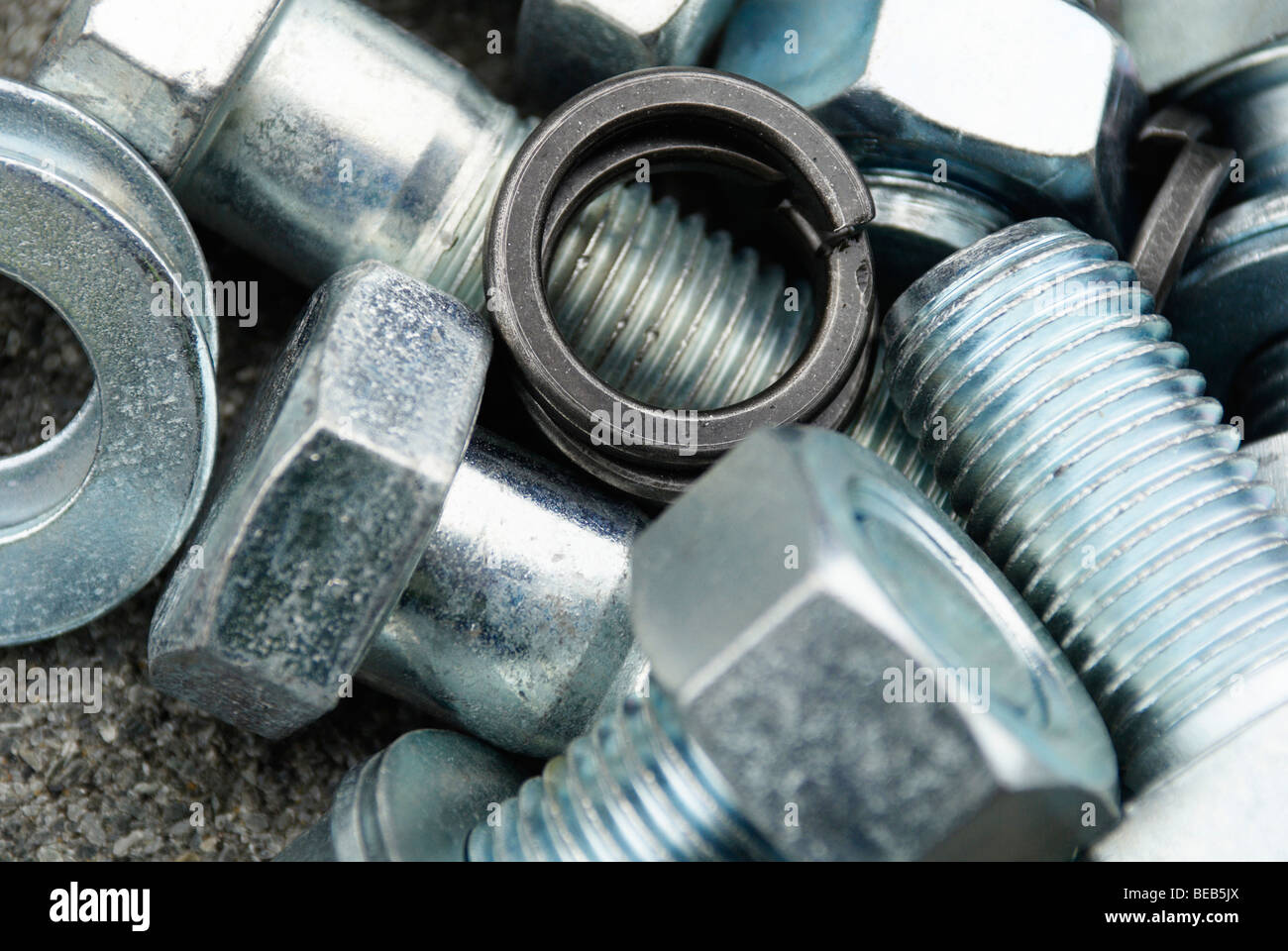 Bolts and screws close-up Stock Photo - Alamy