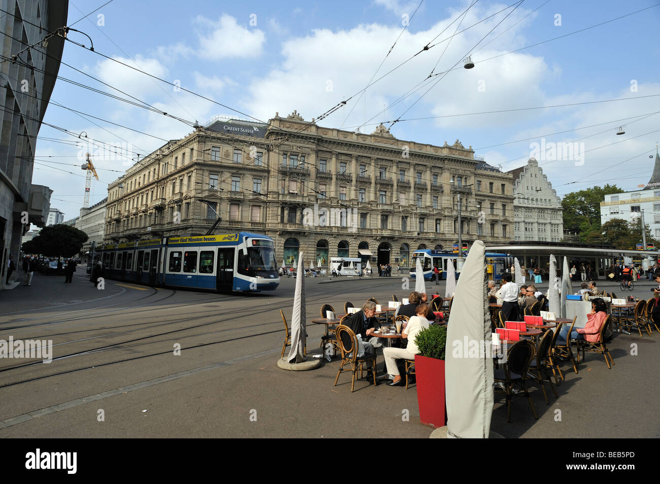 Cafe on Parade Platz, Zurich Stock Photo - Alamy