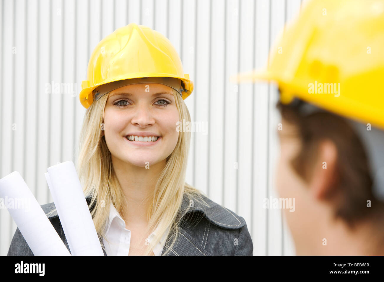 Portrait of a woman construction manager Stock Photo - Alamy