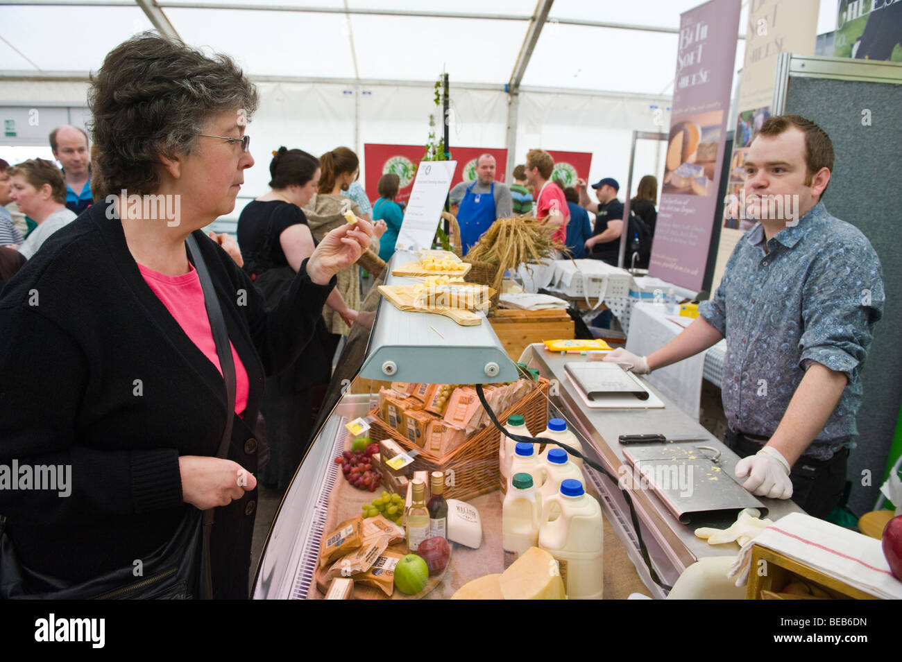 Sampling food stock hi-res stock photography and images - Alamy