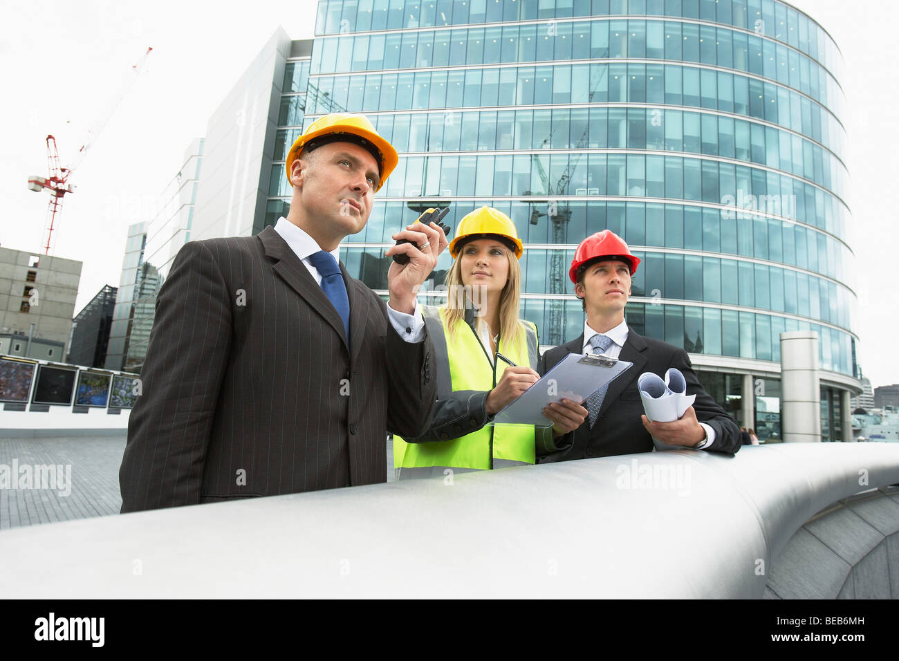 Construction managers inspecting a construction site Stock Photo - Alamy