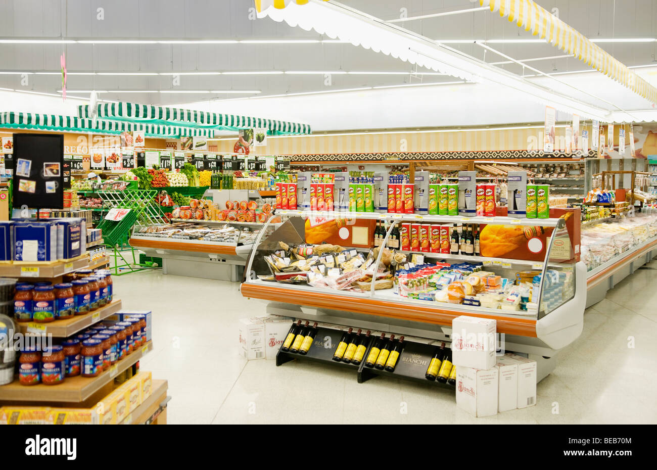Groceries in a supermarket Stock Photo - Alamy