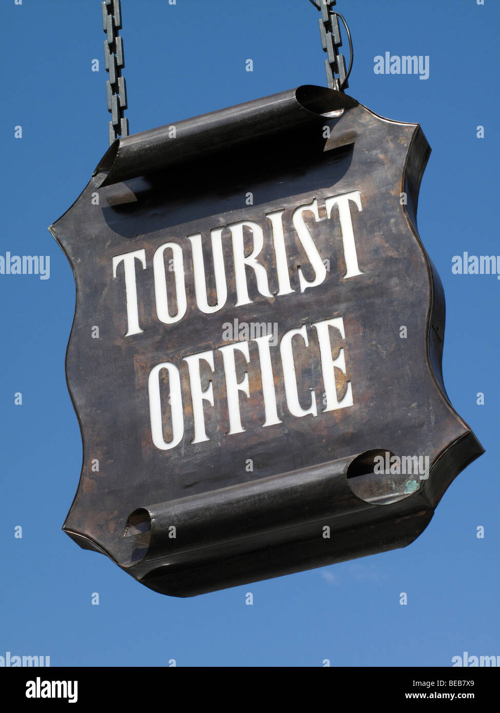 Detail view of a sign for a tourist information office Stock Photo - Alamy