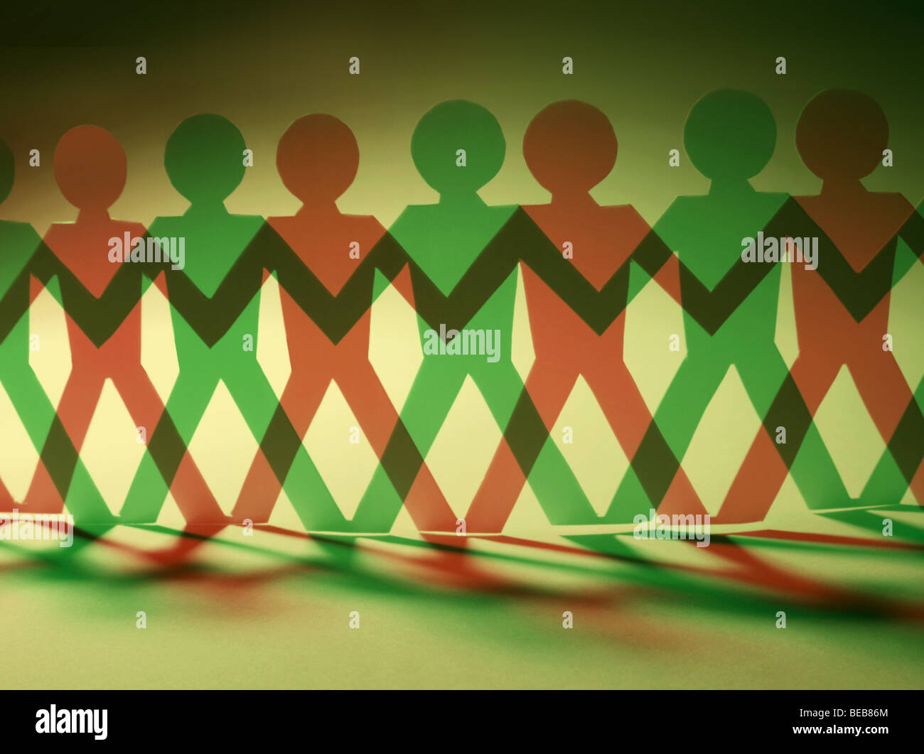 Paper Chain Dolls Stock Photo - Alamy