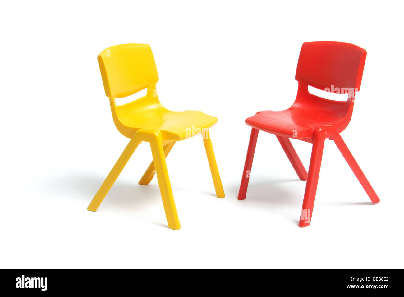 Plastic Miniature Chairs Stock Photo - Alamy