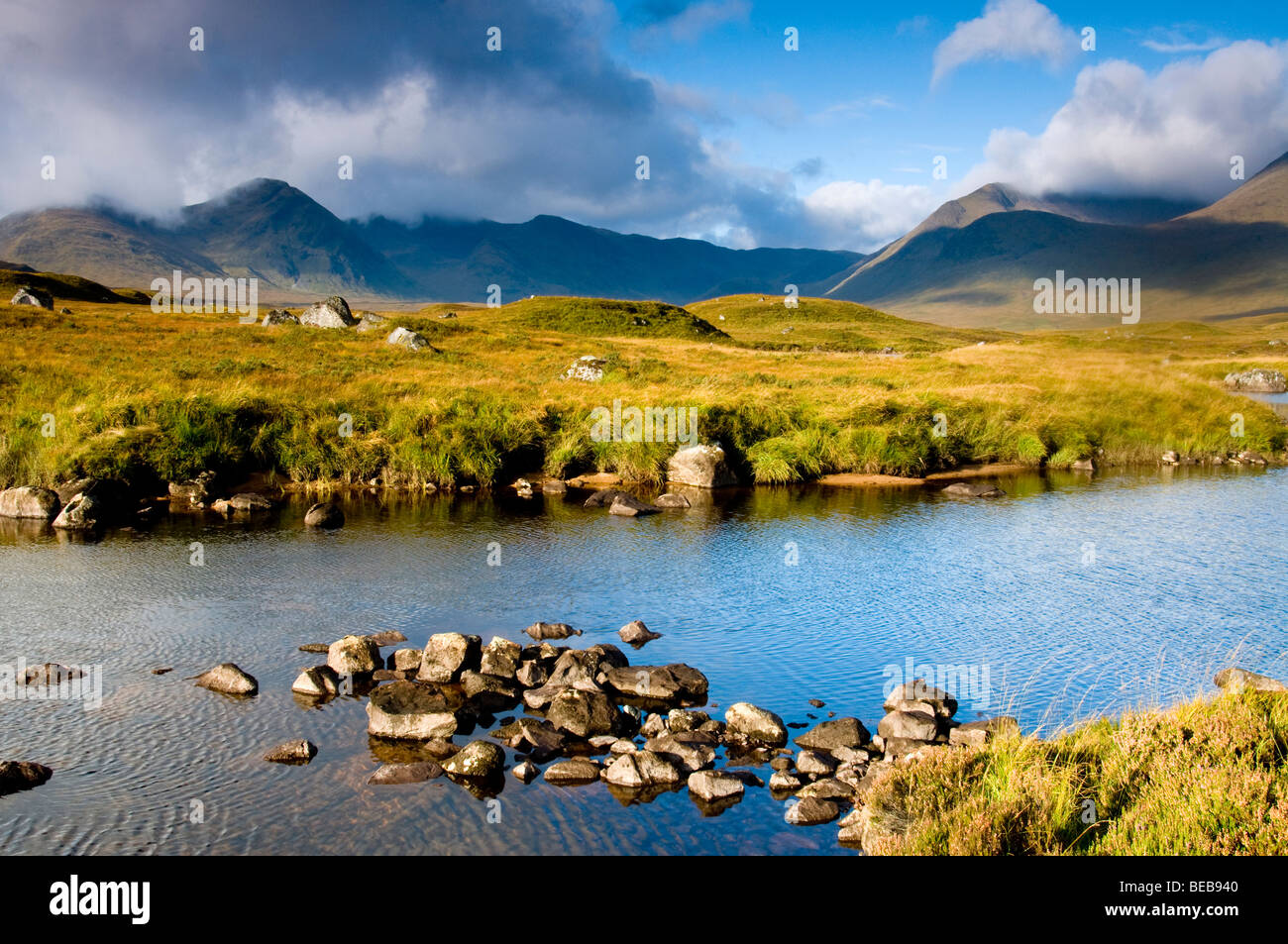 The Rocky Pools and Lochans of Blackmount on Rannoch Moor Scotland SCO ...