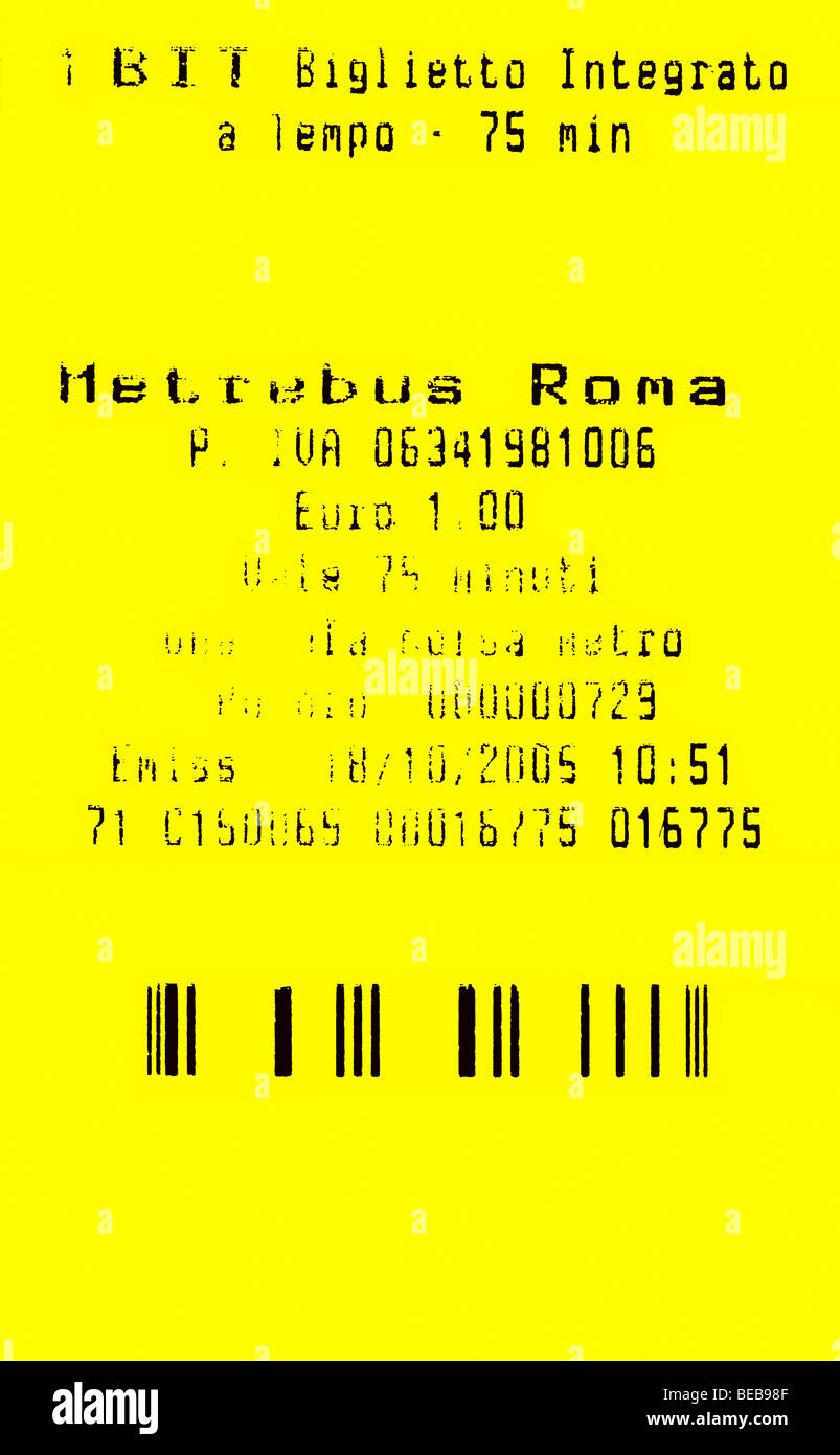 Italian train ticket hi-res stock photography and images - Alamy