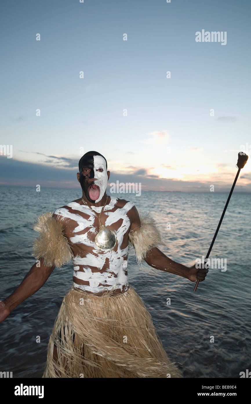 Angry indigenous man hi-res stock photography and images - Alamy