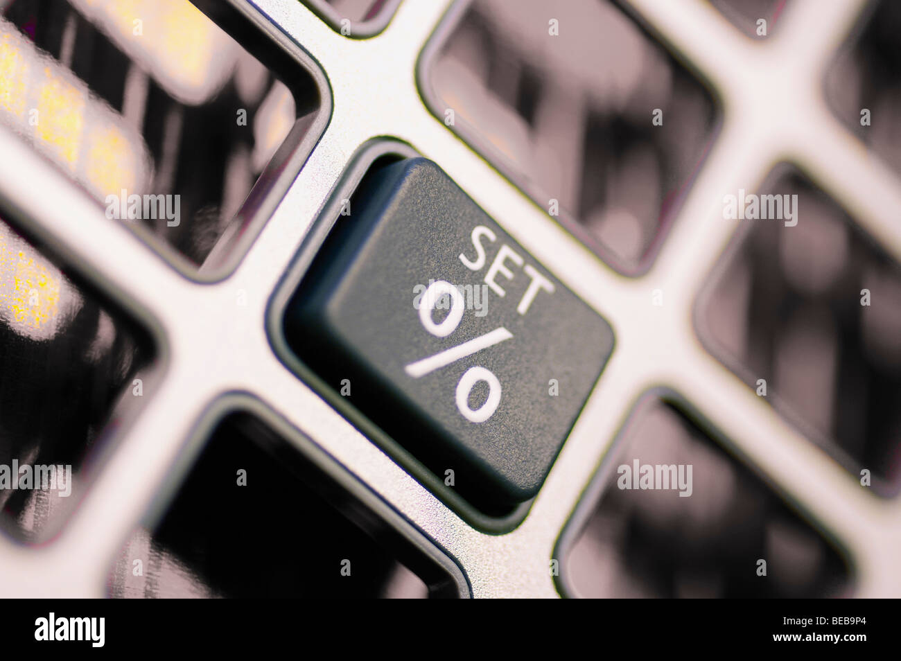 Close-up of percentage sign on a calculator Stock Photo - Alamy
