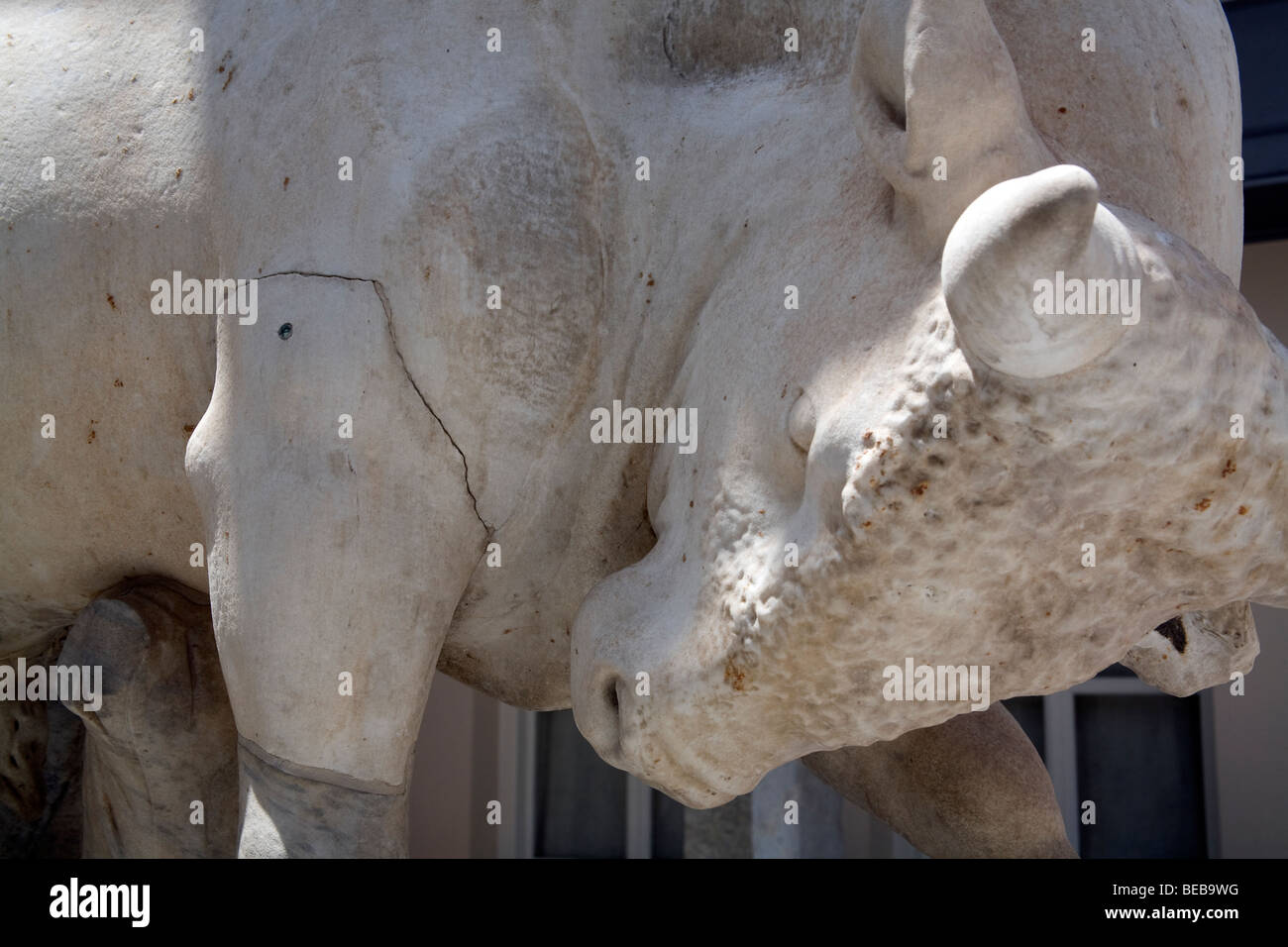 The marble bull from the tomb of Dionysios of Kollytos in Kerameikos ...