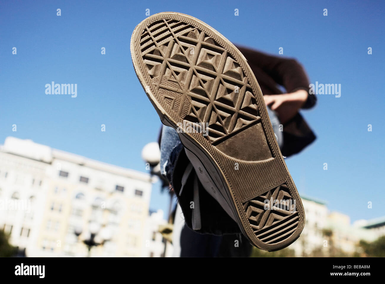 Showing sole of shoe hi-res stock photography and images - Alamy