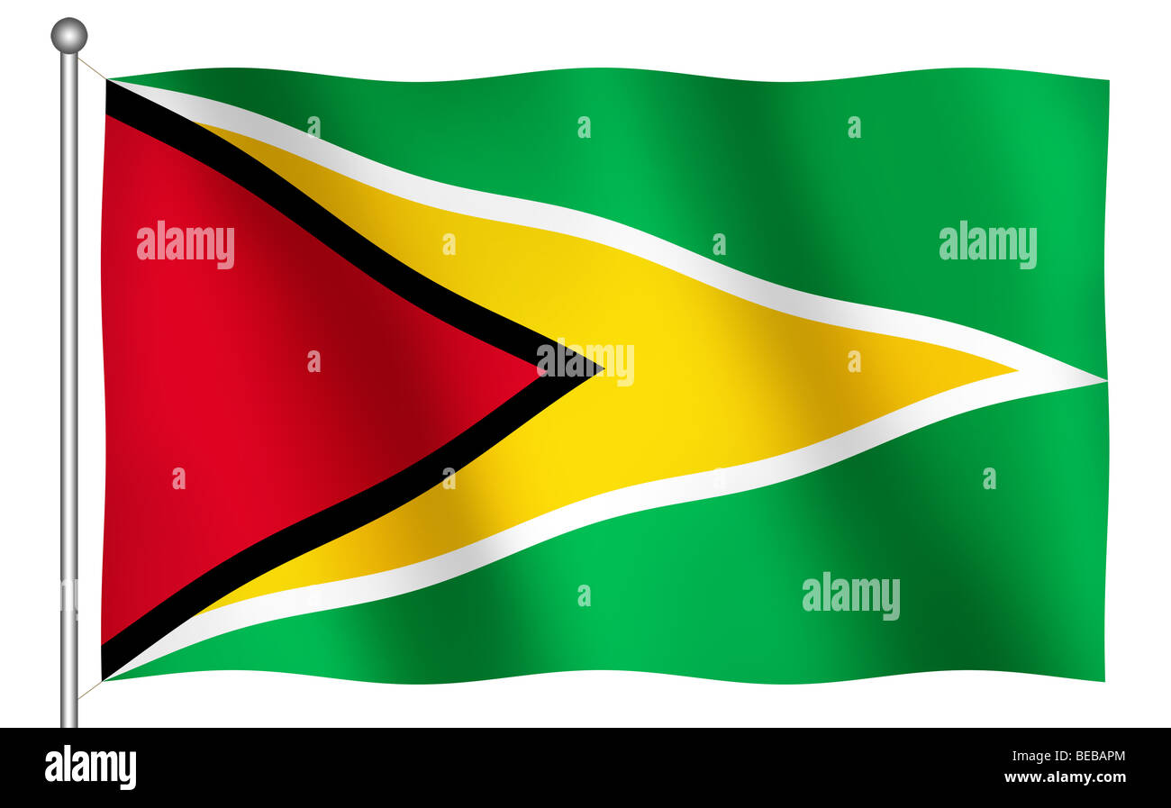 Guyana flag hi-res stock photography and images - Alamy