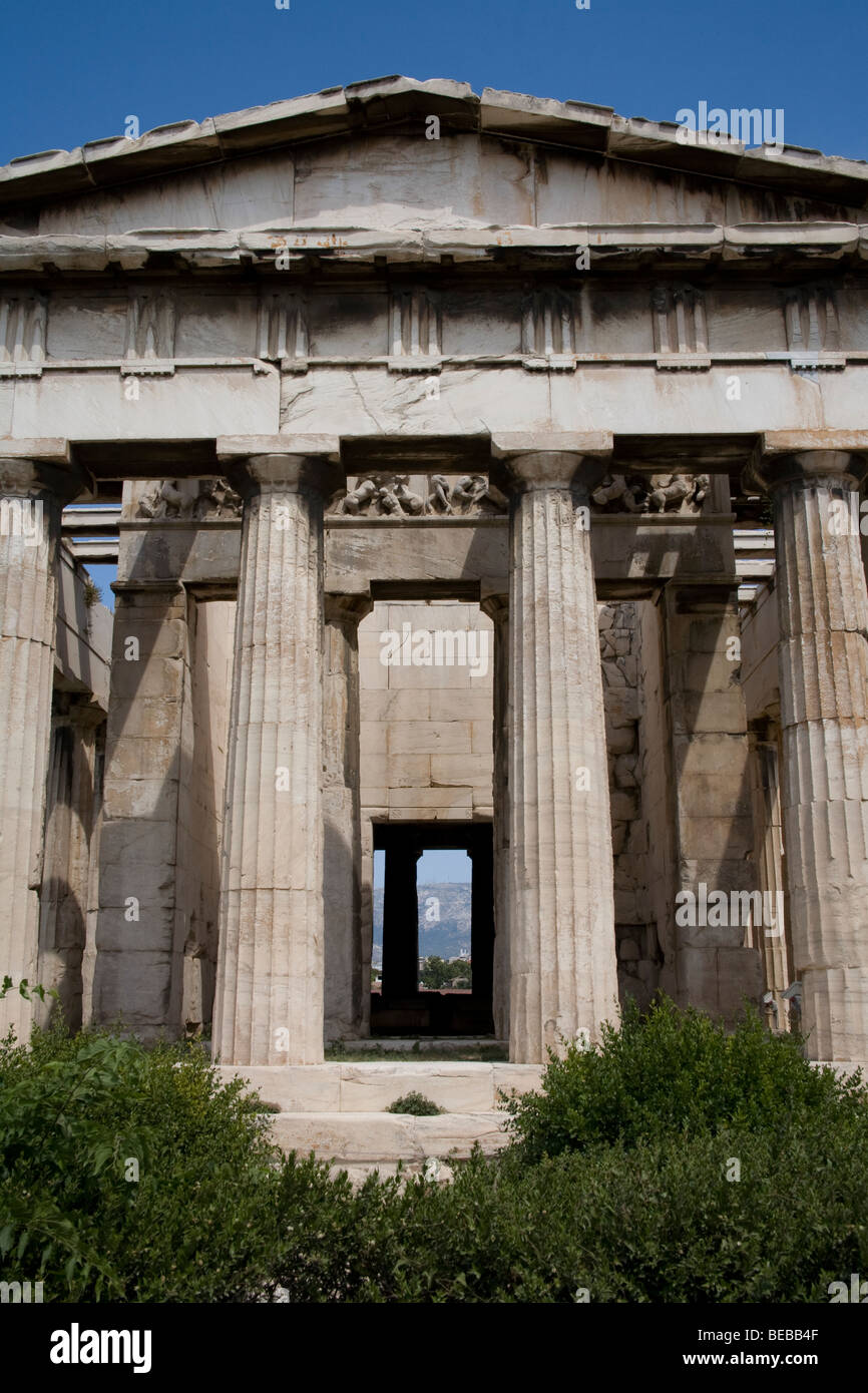 The Temple of Hephaestus and Athena Ergane, in the Agora, Athens ...