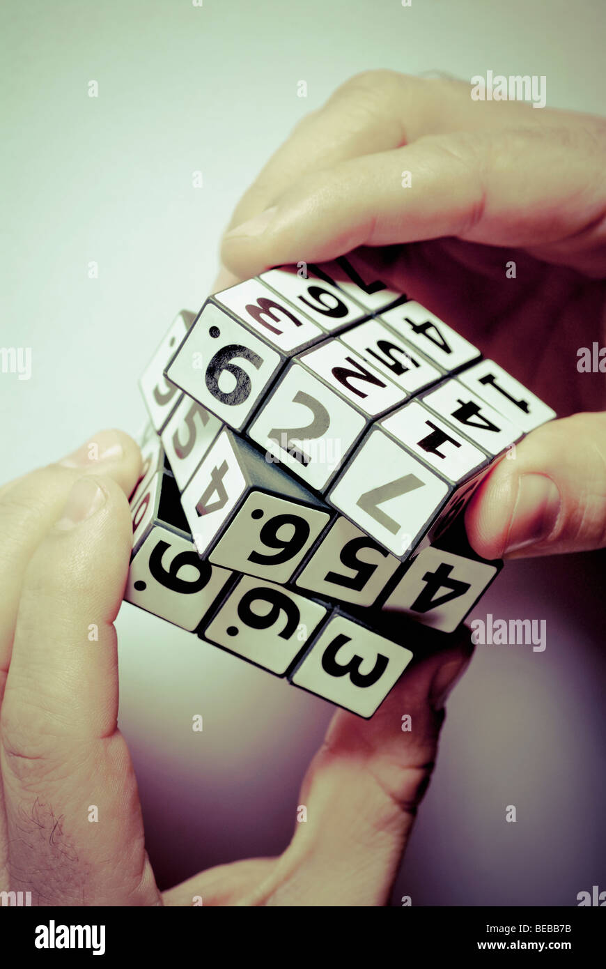 Person rubiks cube hi-res stock photography and images - Alamy